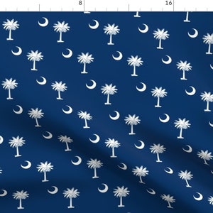 South Carolina Fabric South Carolina Flag With 2 Trees - Etsy