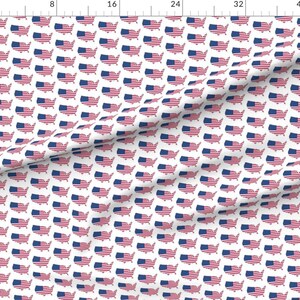 American Flag Fabric Usa Flag Overlay by Thinlinetextiles - Etsy