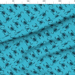 Scorpion Star Fabric the Scorpion Creeps Across the Night - Etsy