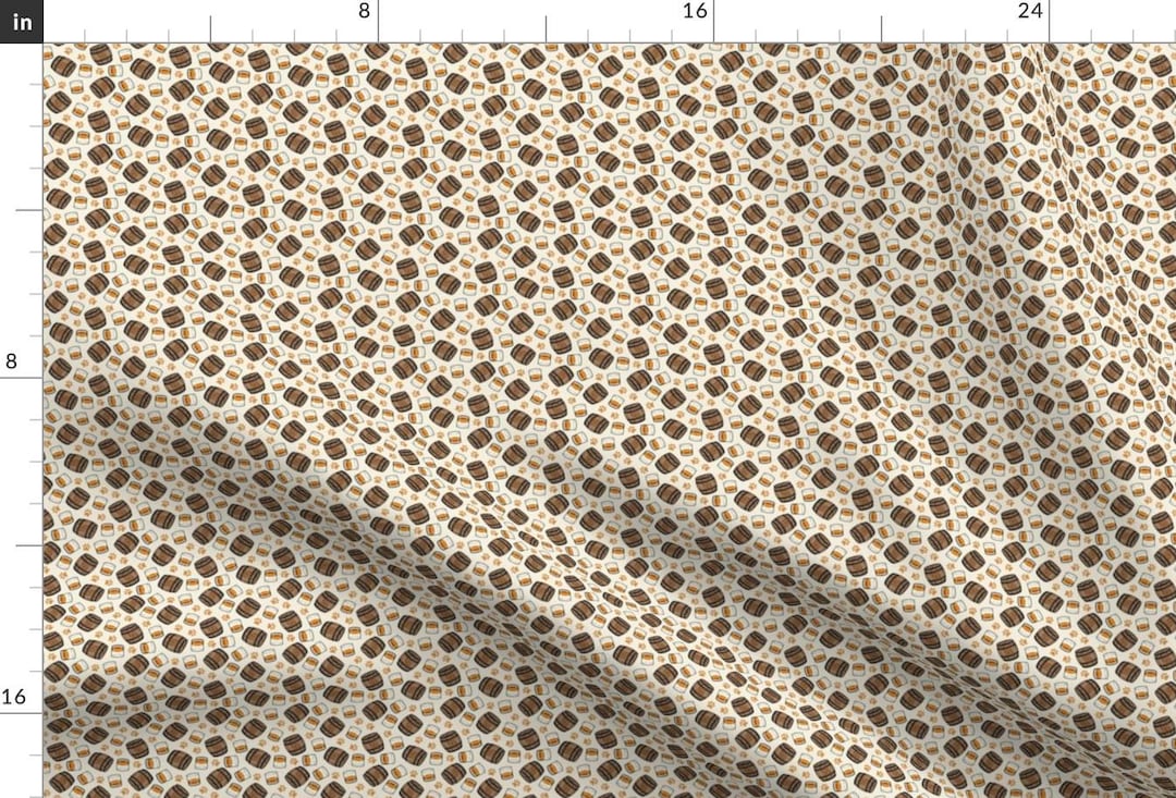 Whiskey Fabric - Whiskey and Paws Tiny Scale by Littlearrowdesign ...