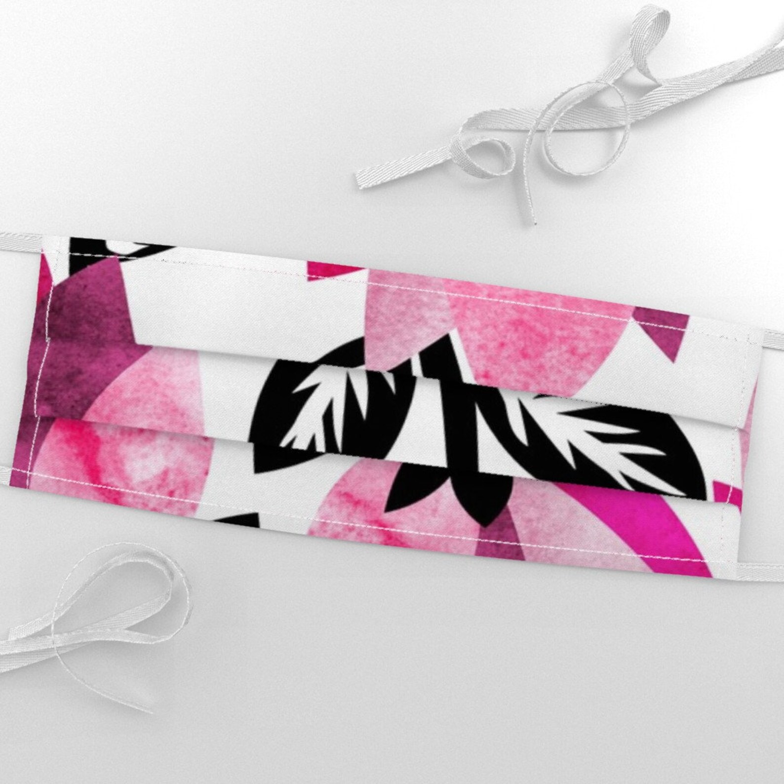 Pink Floral Tulips Spring Fabric Textured Pink Bold Floral | Etsy