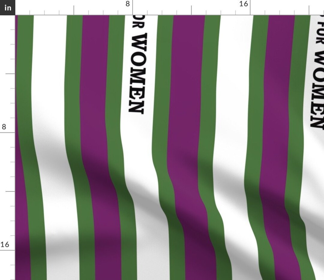 Suffragette Fabric Suffragist Sash Green and Purple by Fentonslee ...