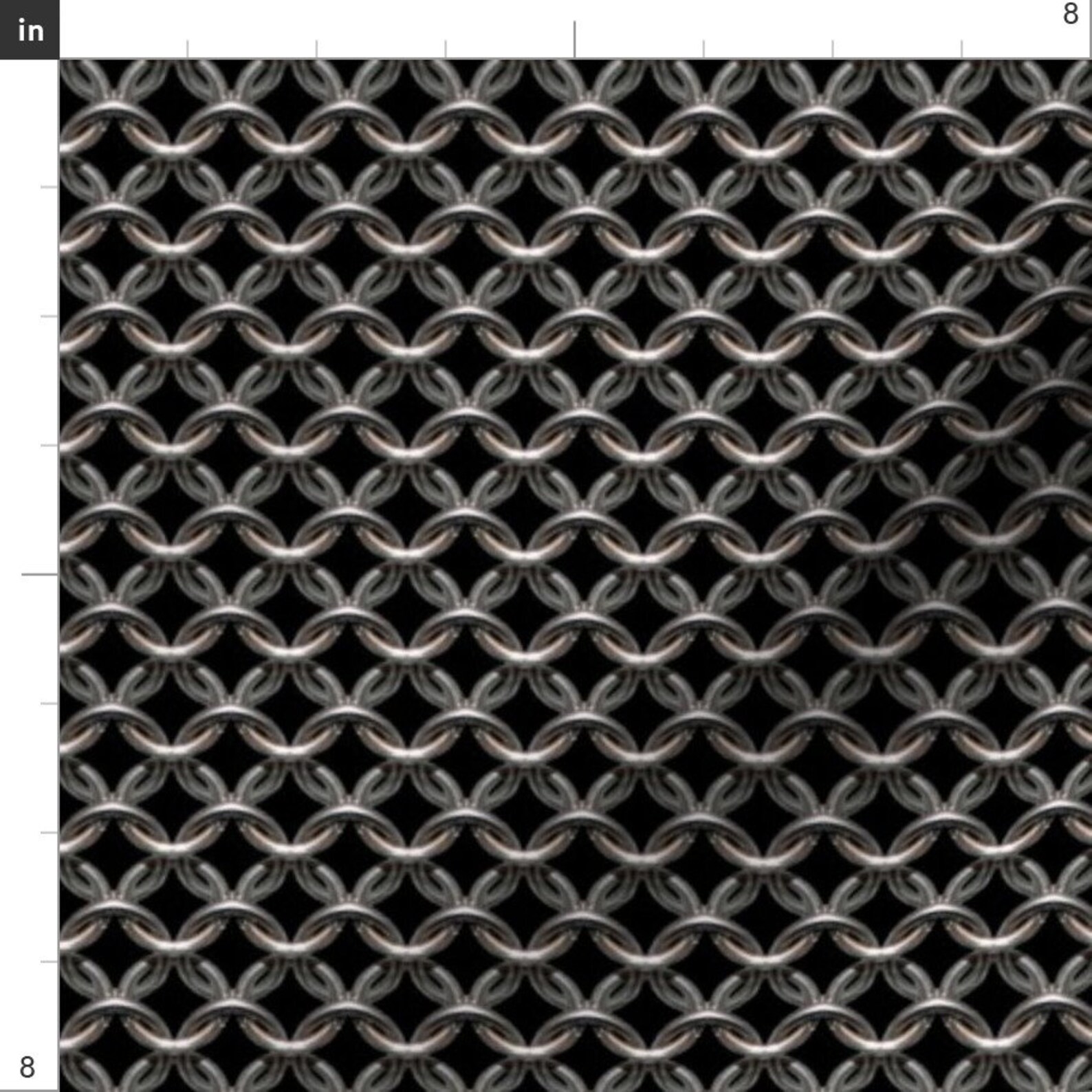 Chain Mail Fabric Chainmaille 1 Black Background by Jelliclestudio ...