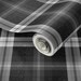 Black & White Plaid Wallpaper Plaid Galaxy by Idoa Modern - Etsy