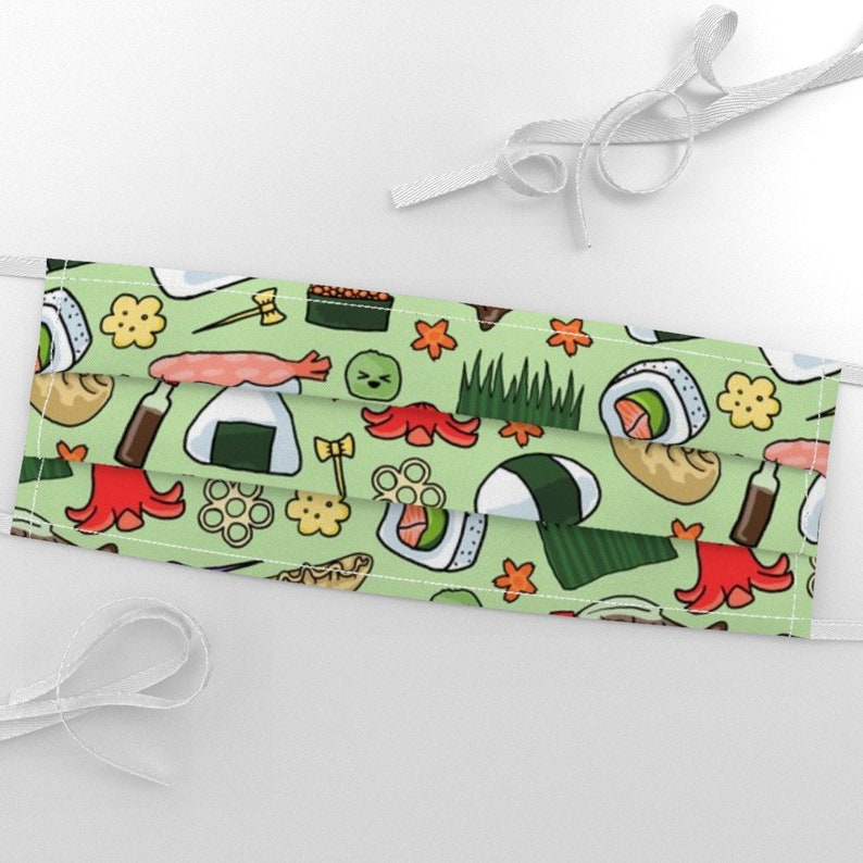 Kawaii Bento Box Fabric Bento Box by Amber Morgan Kawaii | Etsy