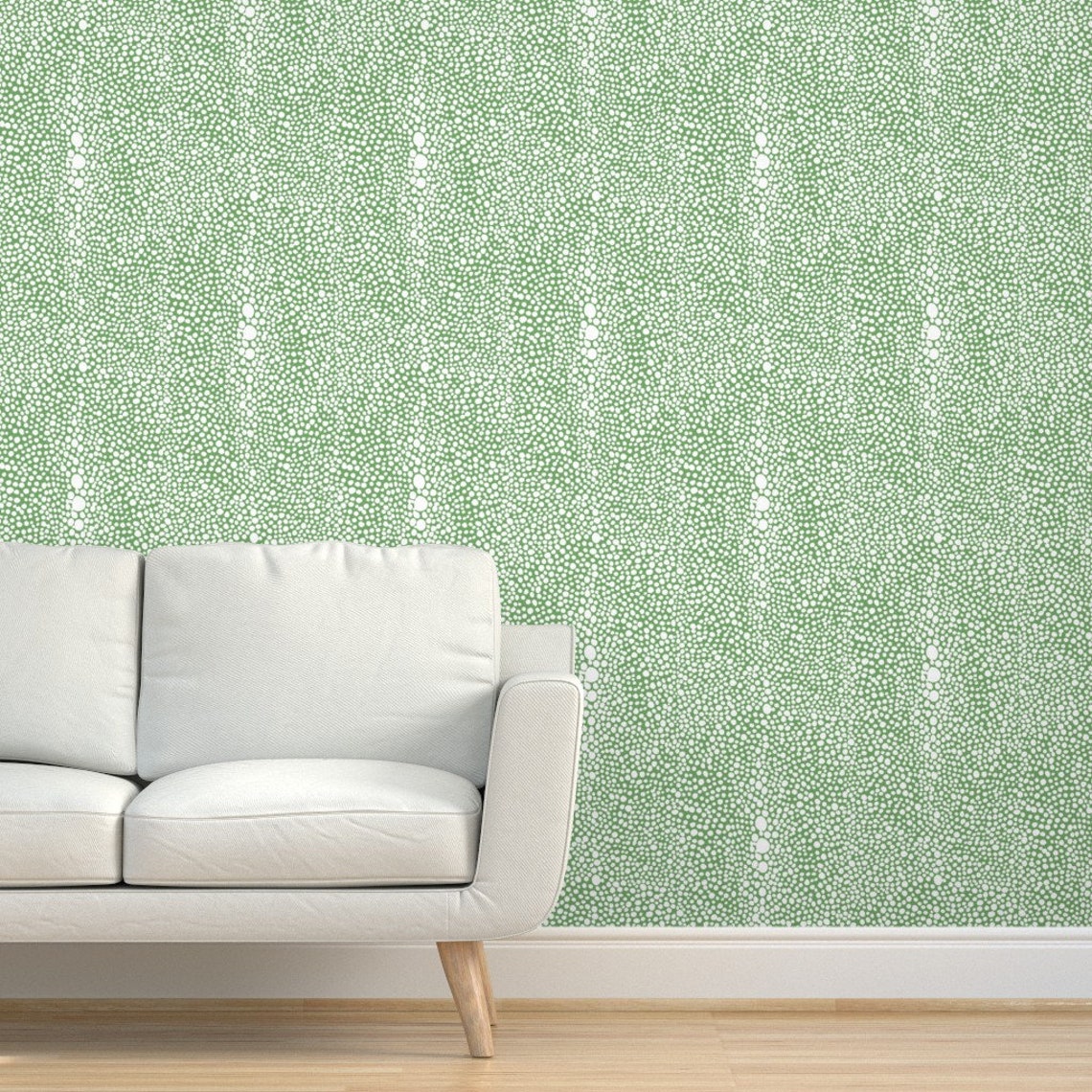 Animal Wallpaper Green Shagreen by Danika Herrick Green | Etsy
