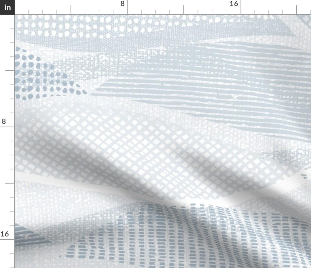 Wavy Blue Abstract Design Fabric Drift by Fleabat Wavy Blue Pattern ...