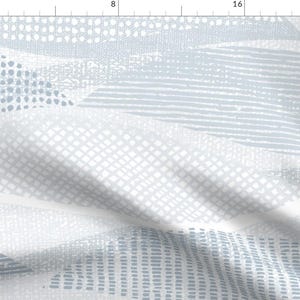 Wavy Blue Abstract Design Fabric Drift by Fleabat Wavy Blue Pattern ...