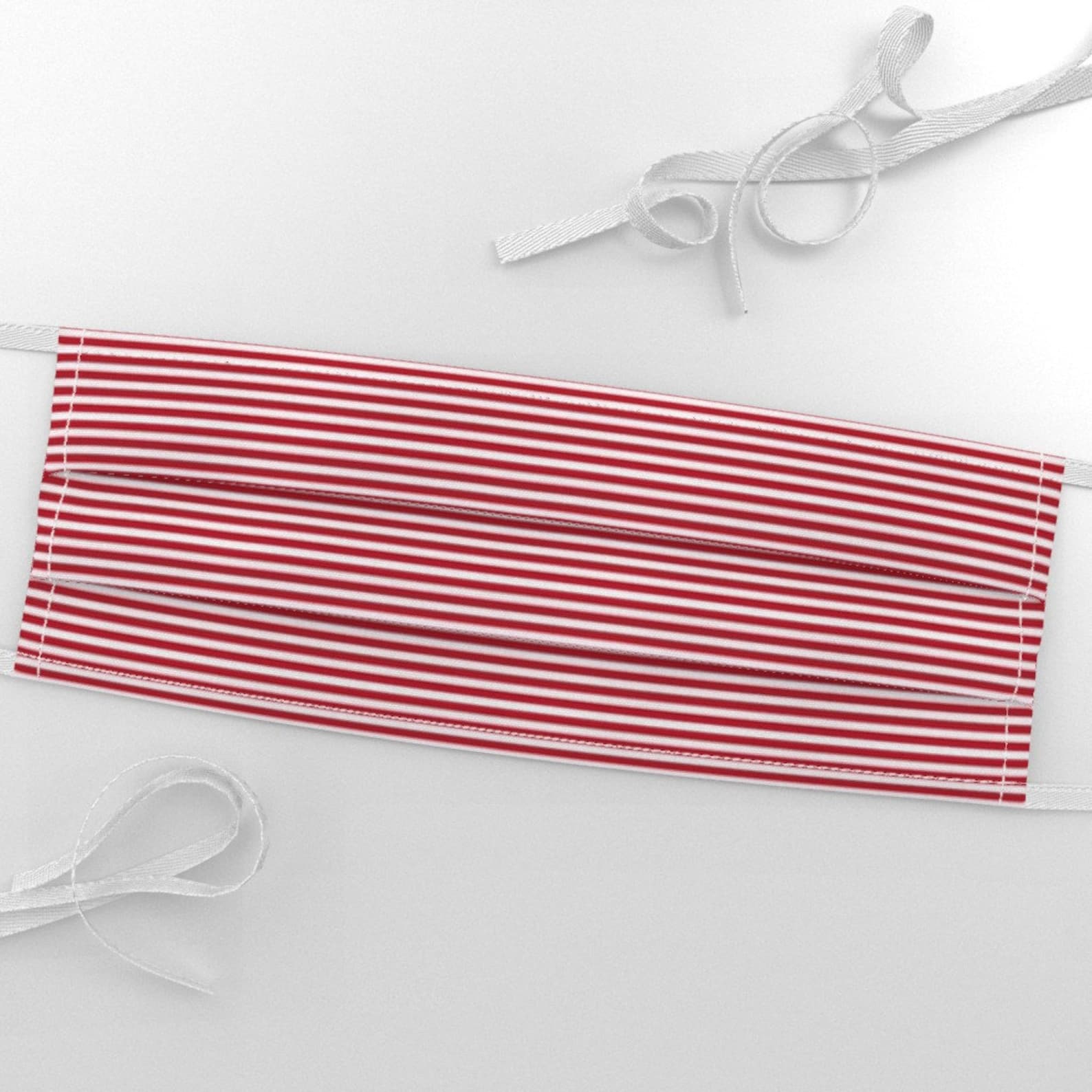 Horizontal Pinstripe Fabric Pinstripes Red by Misstiina - Etsy