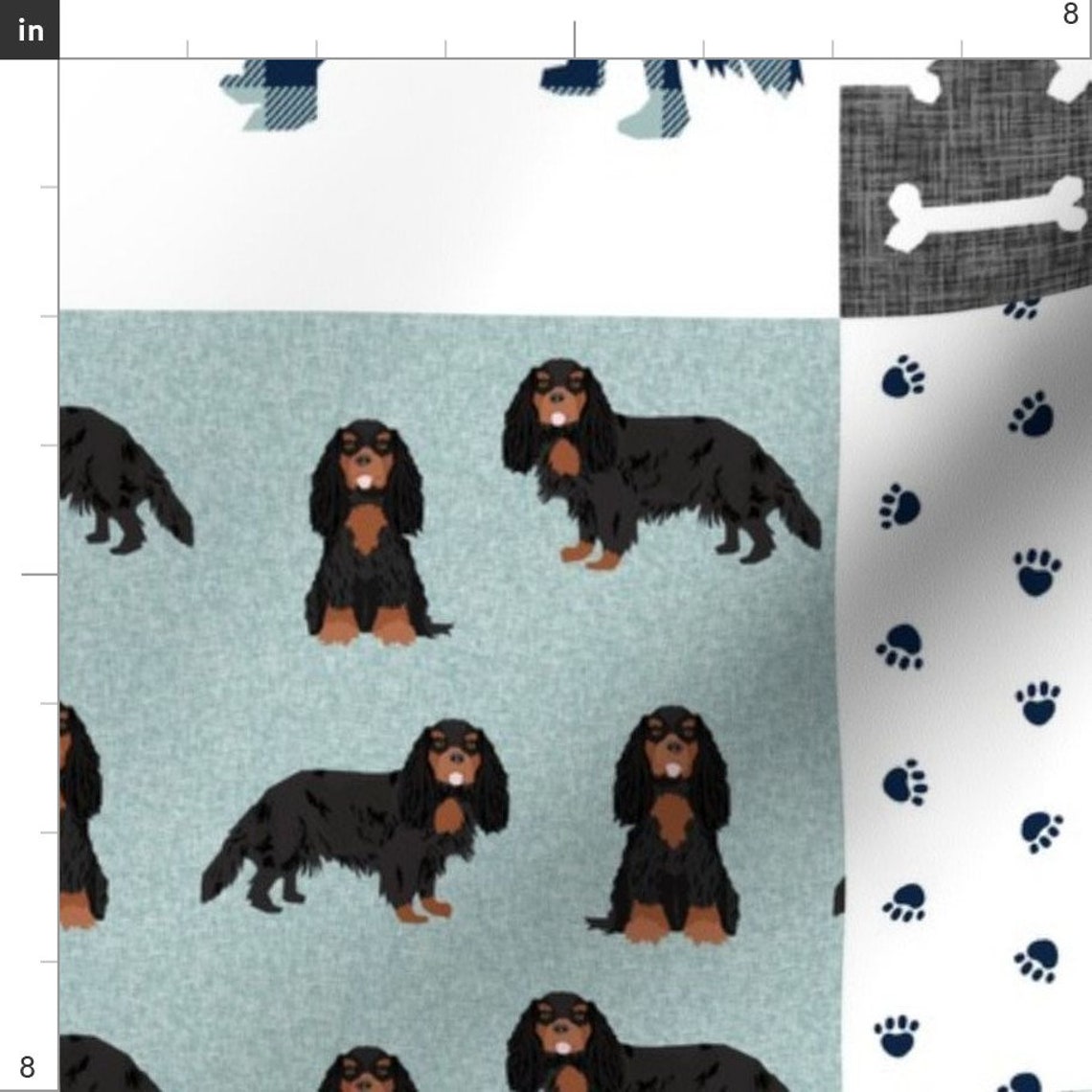 Cavalier King Charles Fabric Cavalier King Charles Spaniel - Etsy