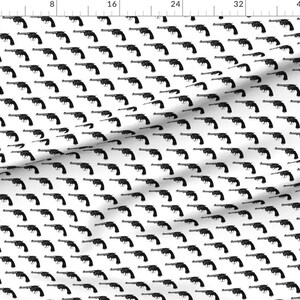 Revolver Fabric Revolvers by Thin Line Textiles Hand Gun Cotton Fabric ...