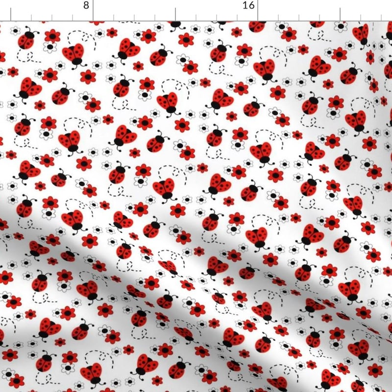 Ladybug Fabric - Etsy