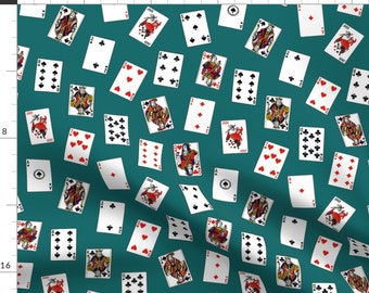 Playing Cards Fabric | Etsy