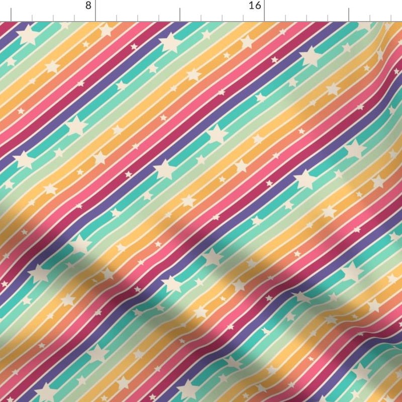 Rainbow Fabric - Etsy
