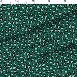 Green Fabric - Leopard Print Green by Sylviaoh - Green and Black ...