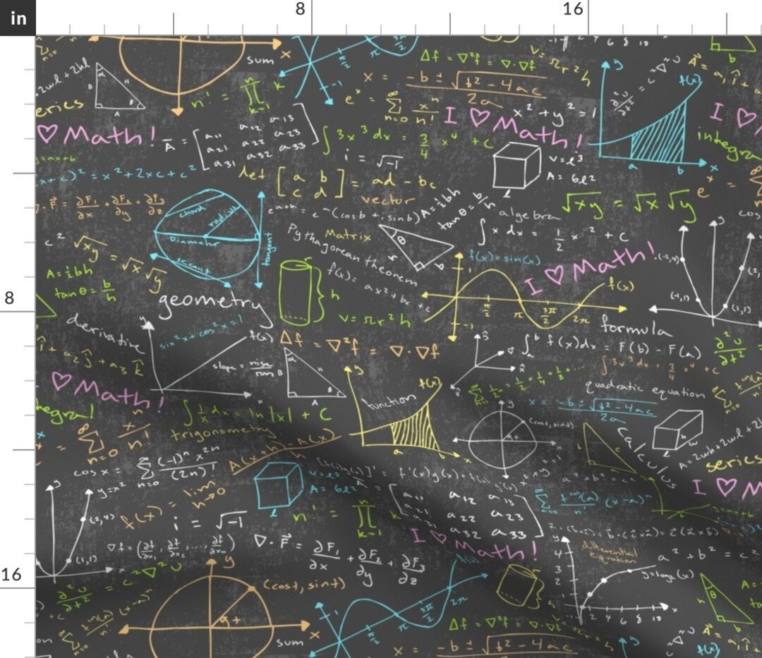 Mathematics Fabric Math Lessons by Robyriker Mathematician Science ...