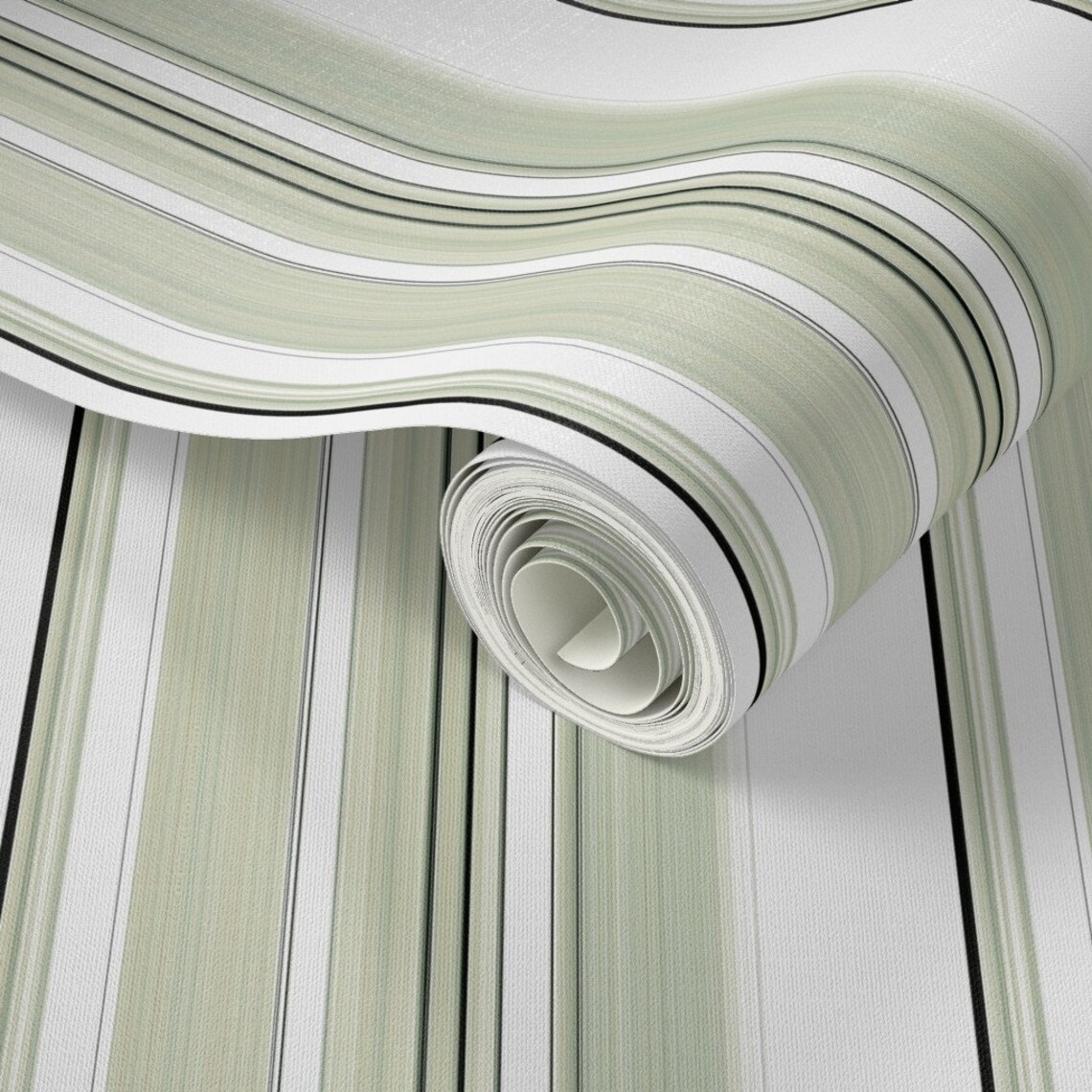 Striped Wallpaper Lofty Linen Lines by Kristopherk Gray - Etsy