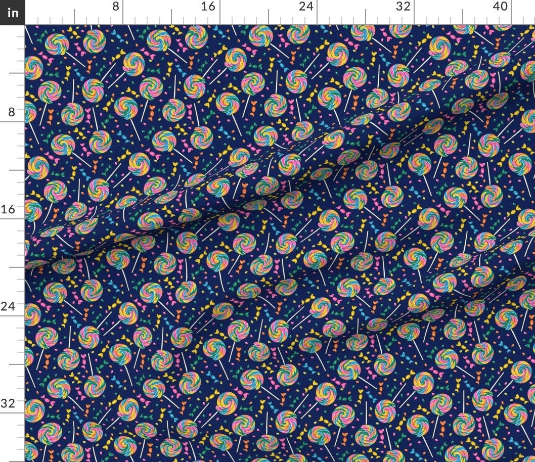 Lollipop Fabric Lollipop by Lapetitelecour Lollipop Candy | Etsy