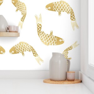 Goldfish Wallpaper Gold Metallic Fish Goldfish by Jenlats Goldfish ...