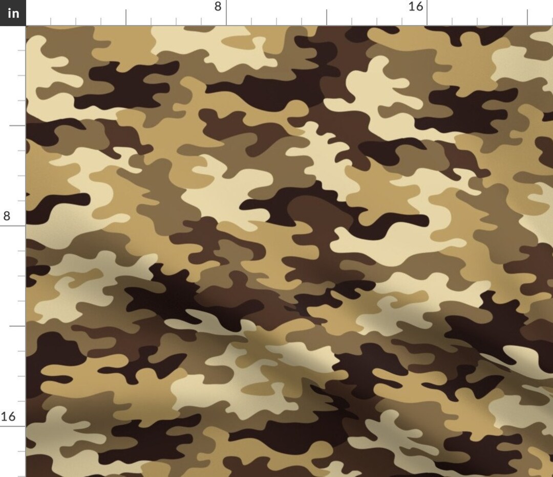 Army Fabric Camo brown Tan Sand Camouflage by Analinea Desert Neutrals ...