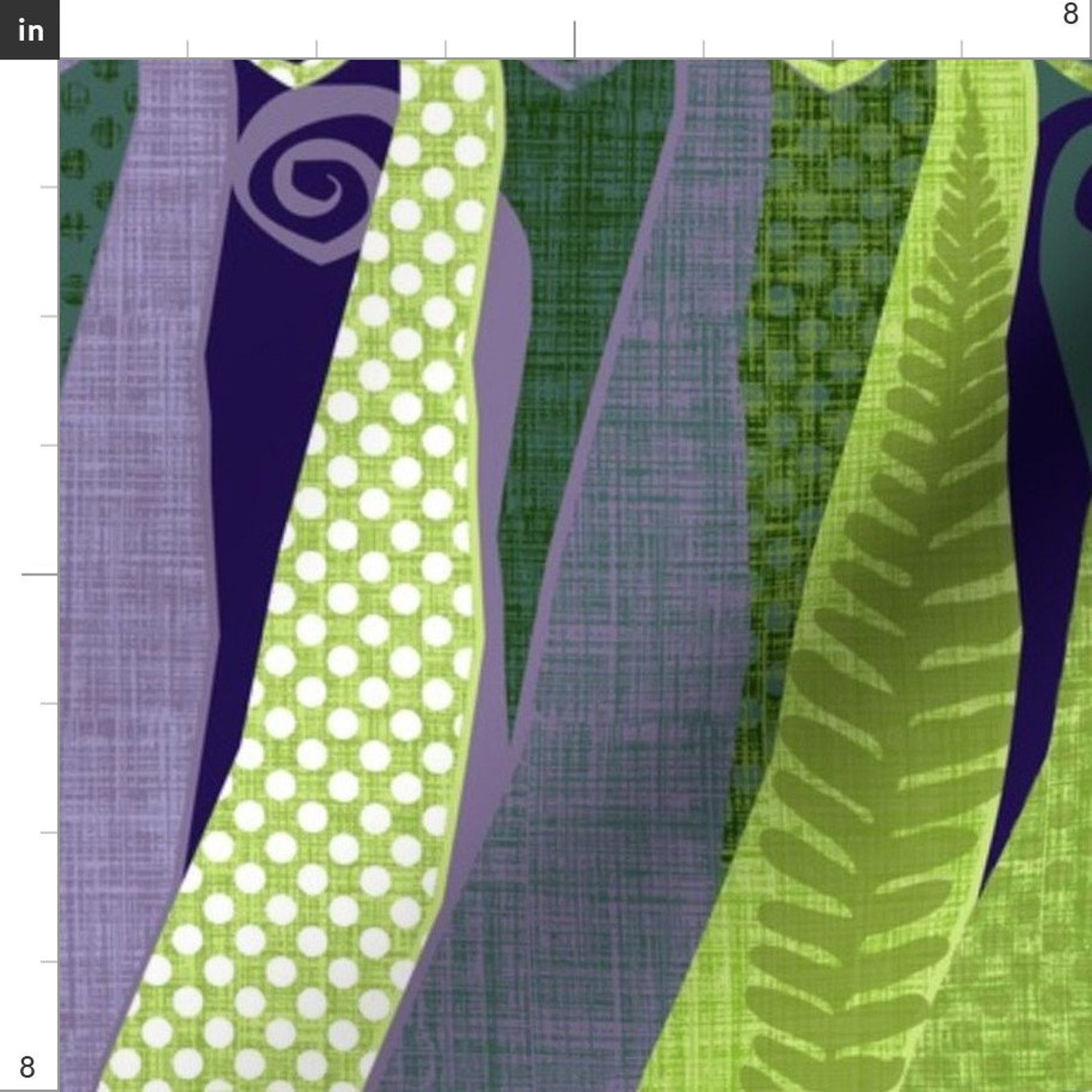 Ferns Fabric Wildwood Fern by Spellstone Botanical Leaves - Etsy