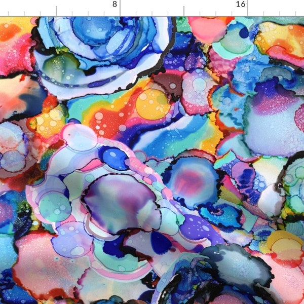 Alcohol Ink Fabric - Etsy