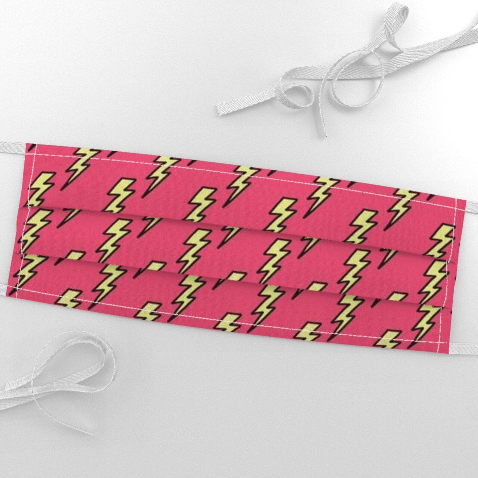 Bolts Fabric Small Bright Comic Book Style Accent Red and | Etsy