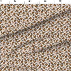 Whisky Barrel Fabric - Distillery Dog Small Scale by Littlearrowdesign ...
