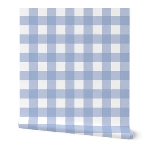 Buffalo Check Wallpaper Blue Buffalo Check by Xtinew - Etsy