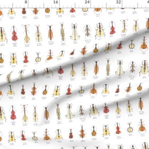 Instrument Fabric Stringed Beetles Bugs Insects Strings Orchestra Geek ...