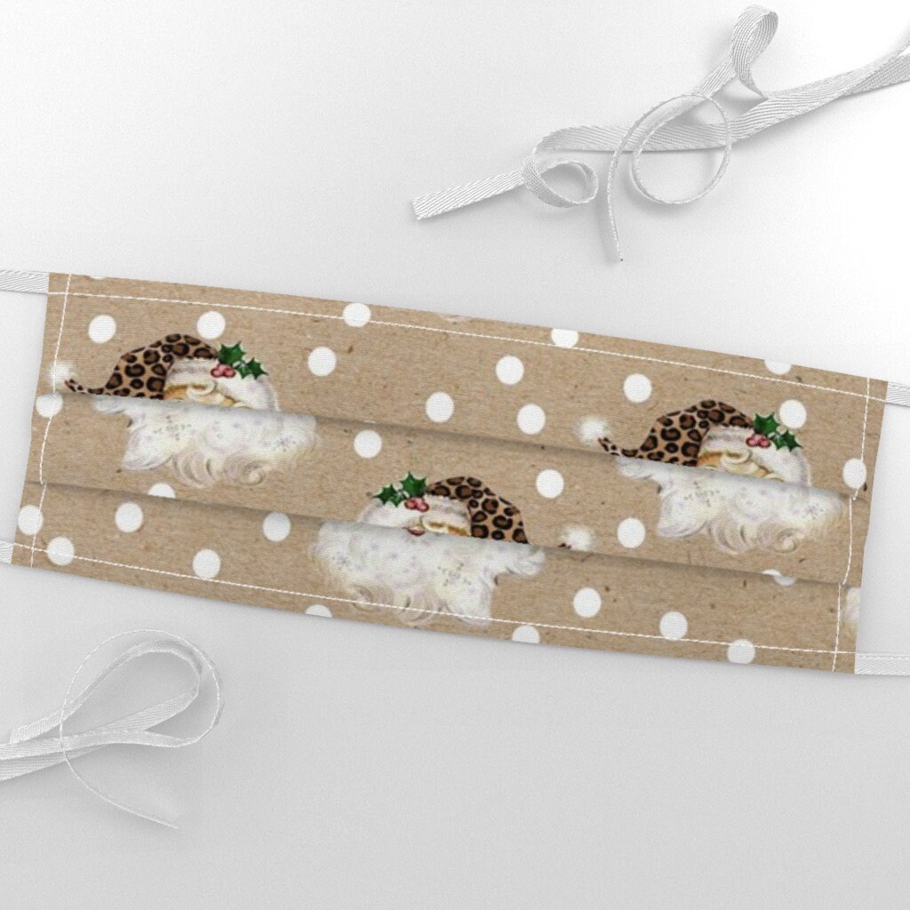 Retro Santa Fabric Krafty Boho Santa Large by | Etsy