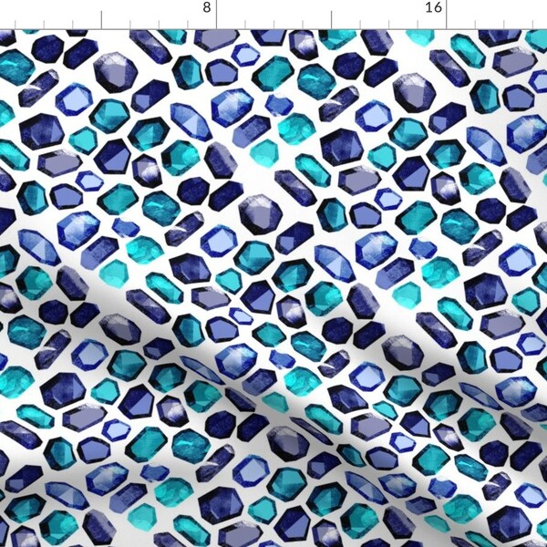 Gemstone Fabric - Etsy