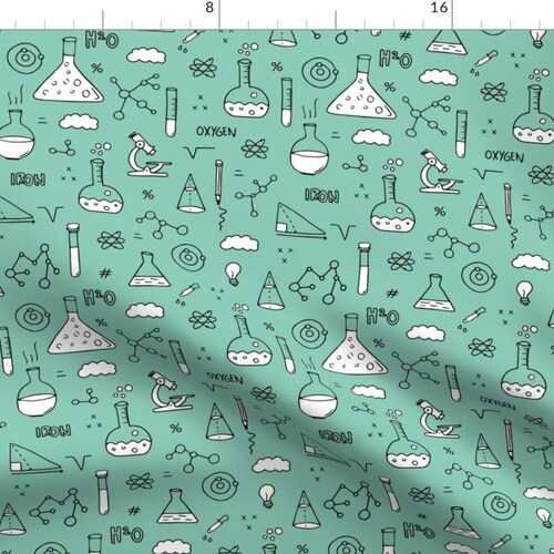 Chemistry Fabric School Science Physics Math Class Lab - Etsy