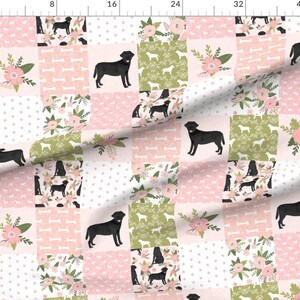 Labrador Retriever Dog Fabric Black Lab D Dog Breed Quilt | Etsy