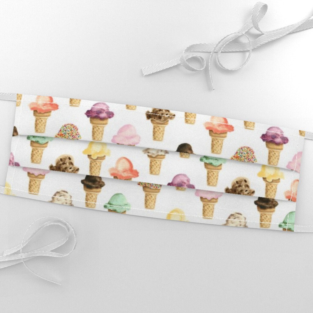 Ice Cream Summer Heat Treat Dessert Fabric Ice Cream Pattern - Etsy