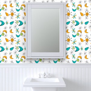 Mid Century Modern Wallpaper Atomic Era by Hot4tees Bgyahoo - Etsy