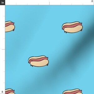 Hot Dog Fabric Hot Dogs by How-store Hot Dog Weiner Food Cotton Fabric ...