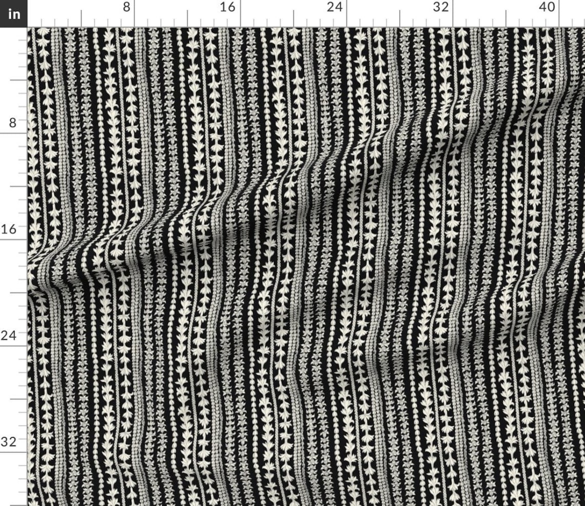 Black and White Stripes Aztec Fabric Blanding Leis 2b by | Etsy