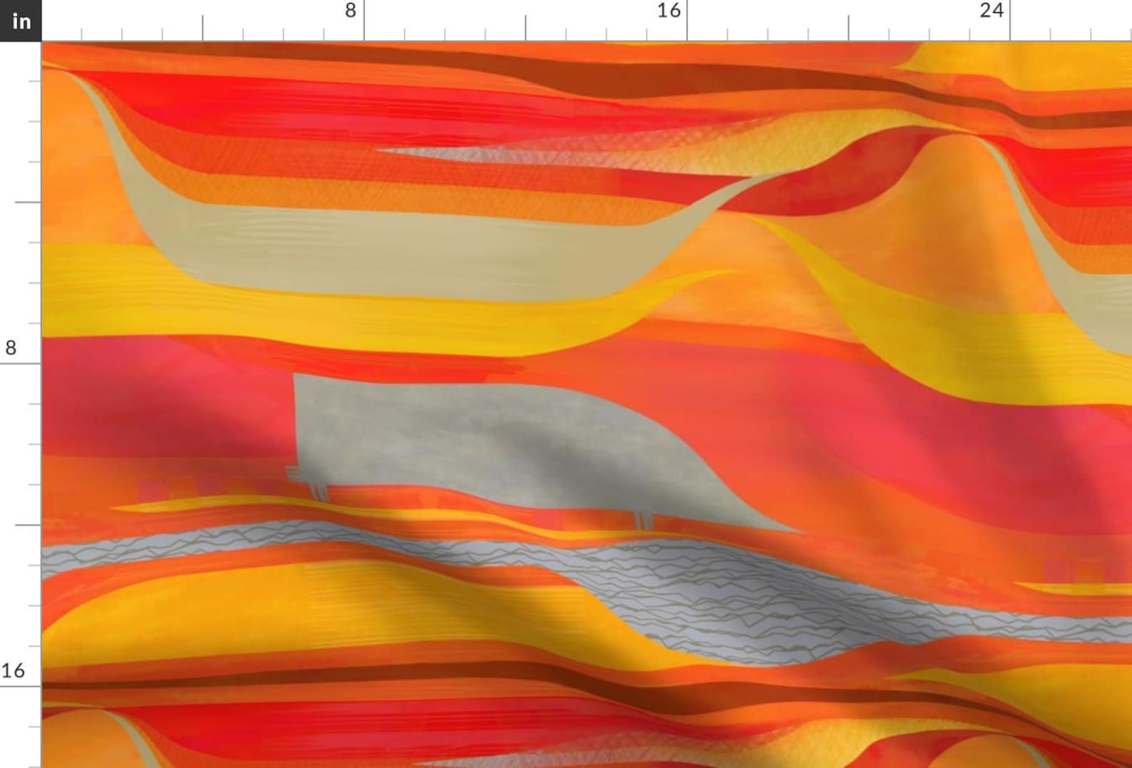 Abstract Plateau Fabric - Plateau - Painting by Wren Leyland - Mid ...