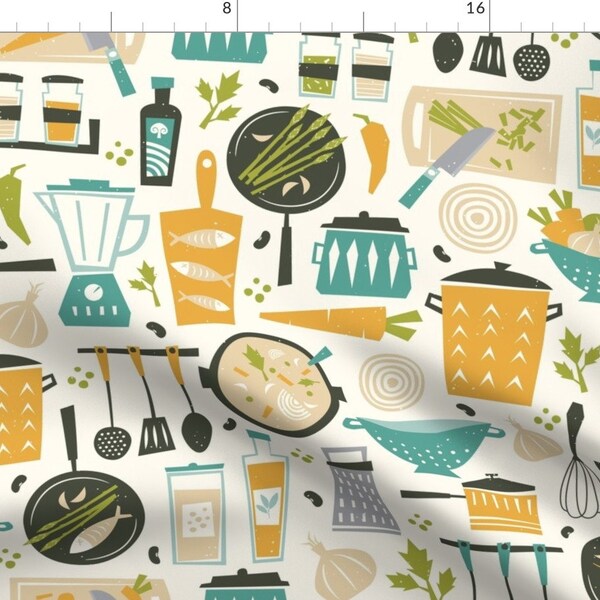 Cooking Fabric - Etsy