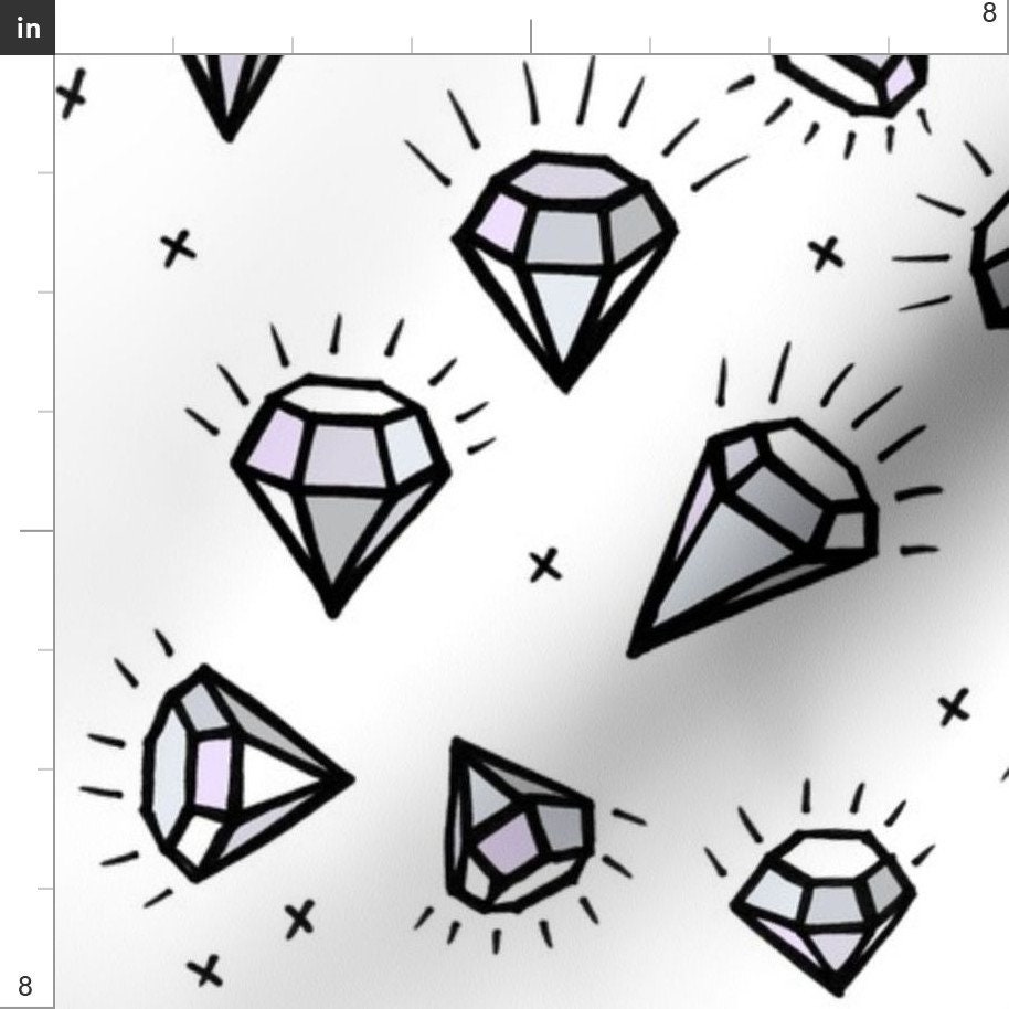 Diamond Fabric Diamonds With Color by Taraput Hipster | Etsy