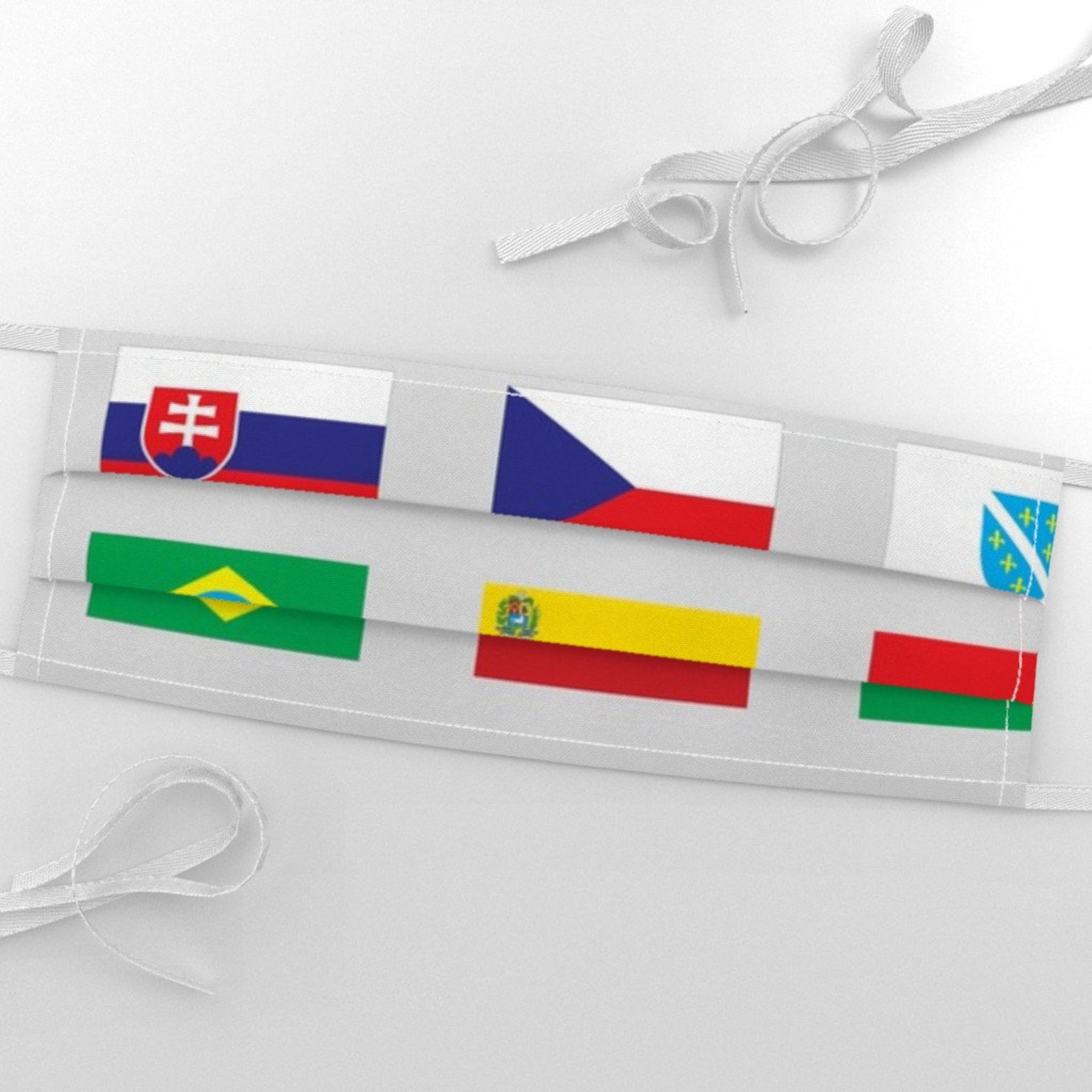 Flags Fabric Modern Flags of the World by Aftermyart | Etsy