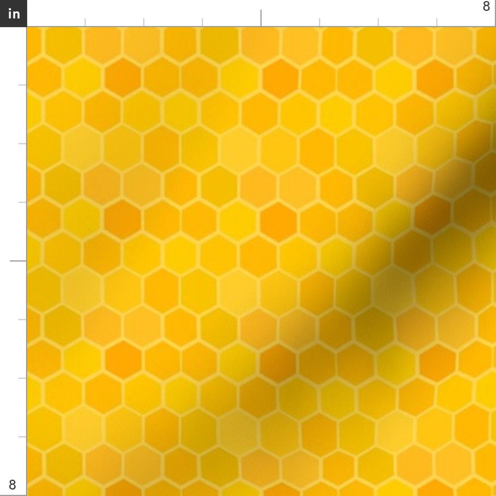 Honeycomb Fabric Warm Honeycomb by Jayhutch Warm Colors - Etsy