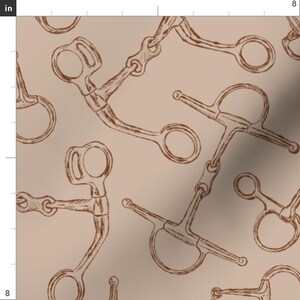Snaffle Bits Fabric - Equestrian Snaffle Bits by 3rittanylane - Horses ...
