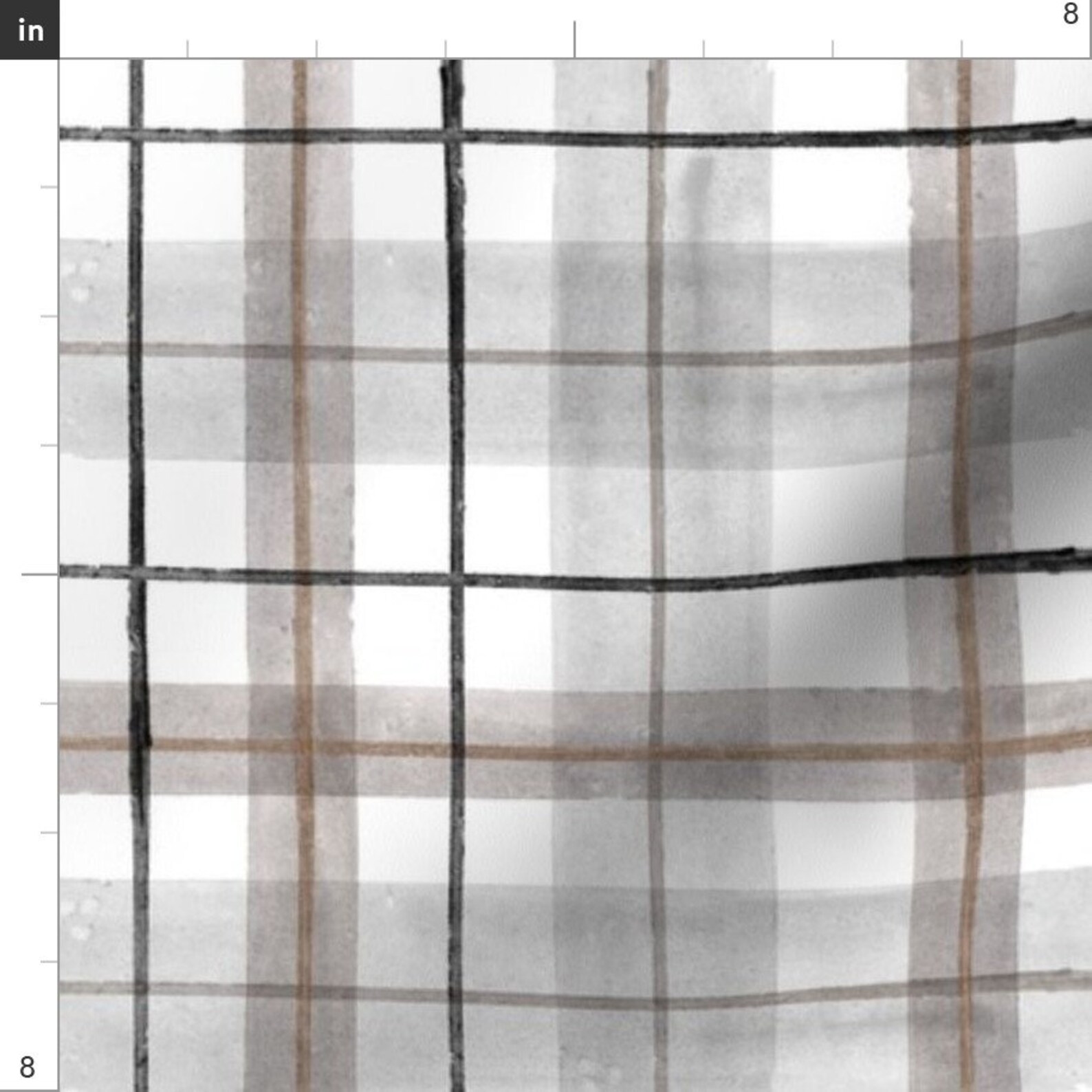 Plaid Fabric Gray White Tartan by Crystal Walen Plaid Gray - Etsy