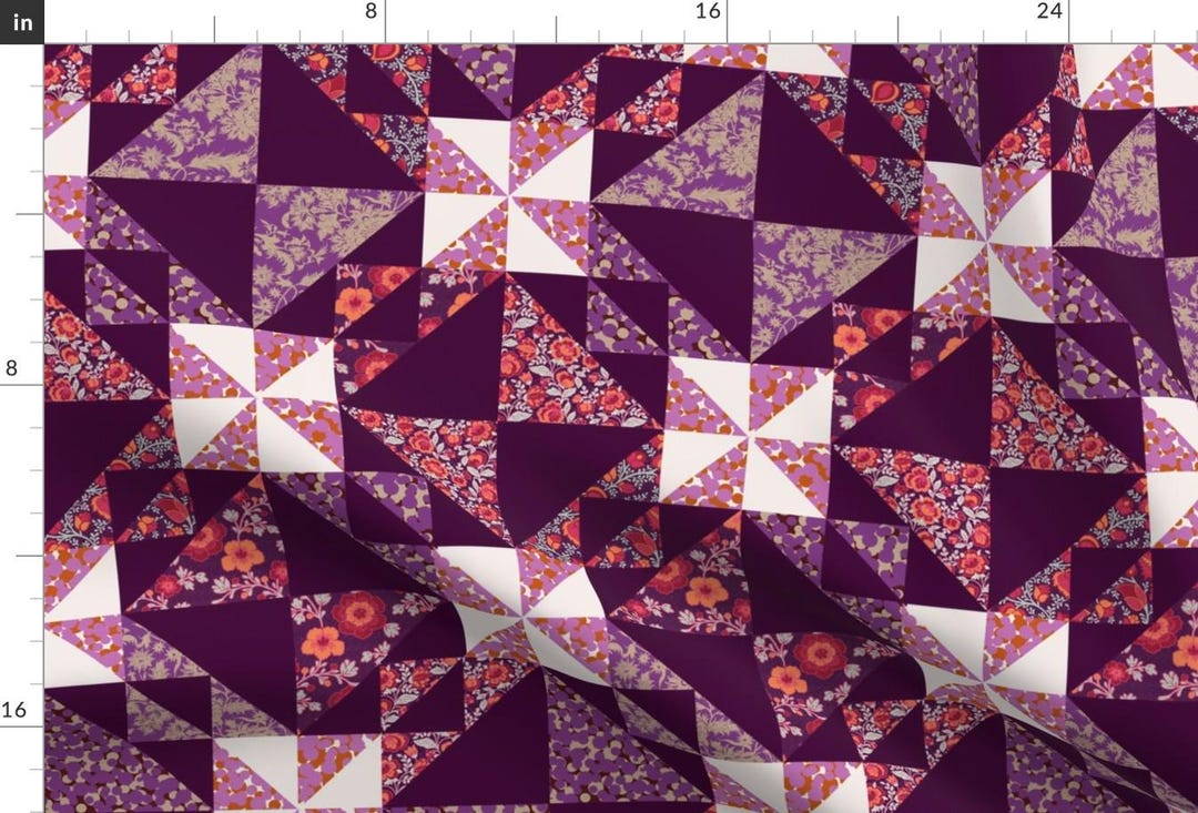 Cheater Quilt Fabric - Patchwork Quilt by Gingerandcardamome ...