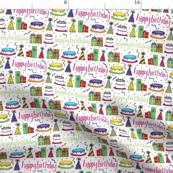 Cotton Happy Birthday Tablecloth - Etsy