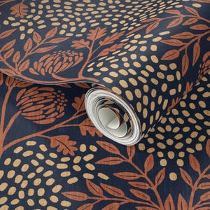 Romantic Damask Removable Peel and Stick Wallpaper - Floral Vintage ...