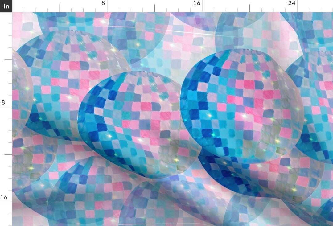 Mirror Ball Fabric - Disco Ball Dance All Night by Bdarbydesigns ...