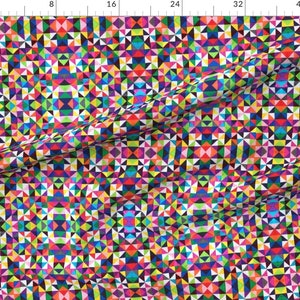 Rainbow Cheater Quilt Fabric Colorful Cheater Triangle - Etsy